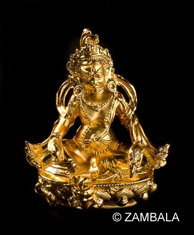 Yellow Zambala 6cm Dharma Items/ Buddhist Artifacts